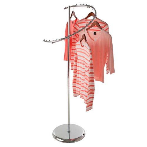 Rack metálico en espiral cromado – Todo Display Honduras
